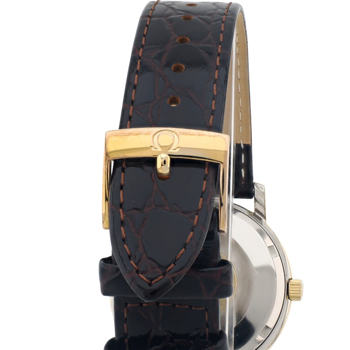 オメガ コンステレーション 168.018 キャップゴールドケース 新品純正リューズ Cal.564 自動巻 OH済 1968年製 Omega