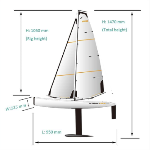 Dragonflite 95 Model No.: 8811V2(DF95V2) | Kit | 無線帆走商会