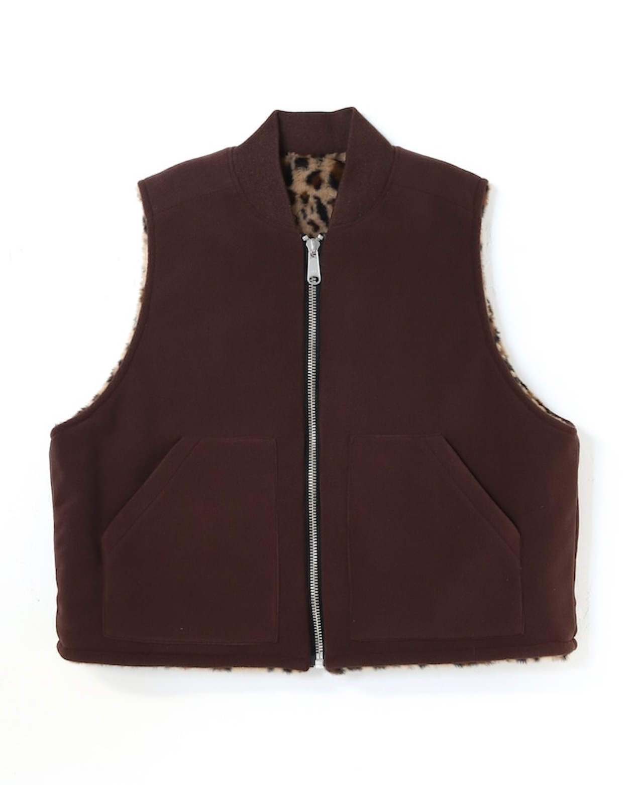 Leopard Reversible Vest / レオパードリバーシブルベスト | AMBERGLEAM | WEAR NAMES