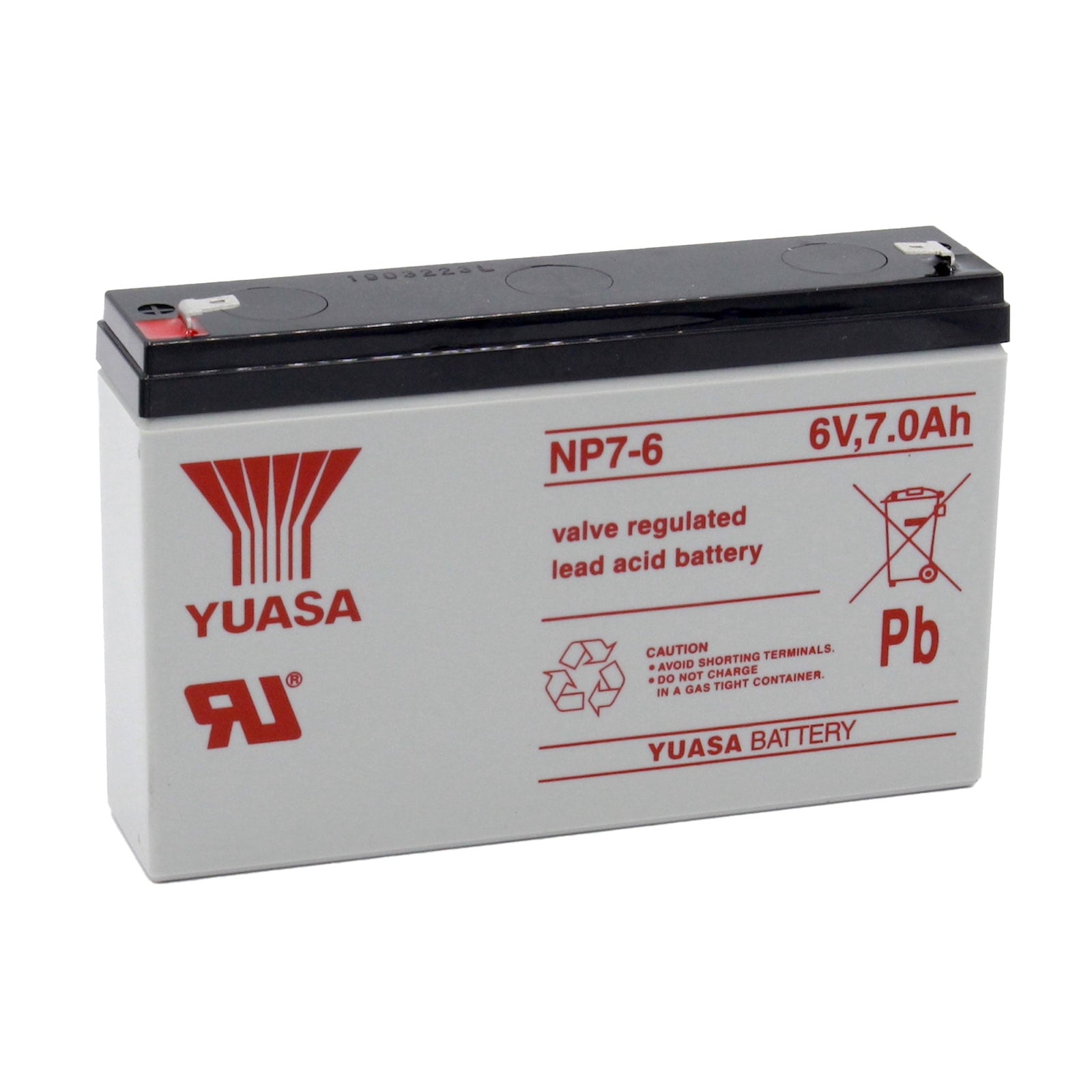 YUASA NP7-6【互換 PWRBC67 KB670】乗用玩具 小型制御弁式鉛蓄電池 6V ユアサ | 制御機器,産業用蓄電池 | WE Link
