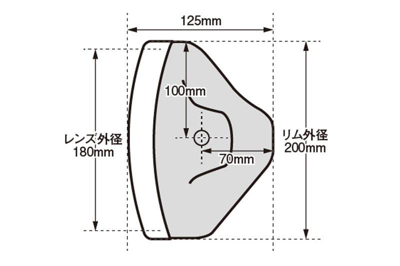 マルチリフレクター・シリーズ クリア （ラウンドタイプ・8mm汎用/ブラックケース＆リム付） | 車種から,汎用,ライト・ウィンカー等,ヘッドライト,Brightec PMC公式オンラインショップ