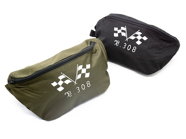 全2色【BLUE ROSE.308/ブルーローズ.308】「600D Polyester Body Bag"Checker Flag"/600 ...
