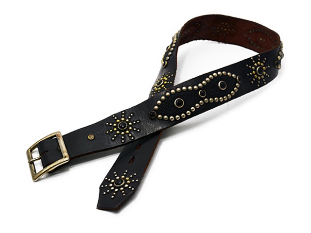 【HTC(Hollywood Trading Company)/エイチティーシー(ハリウッドトレーディングカンパニー)】「Leather Studs Belt"Overlay Peanuts ...