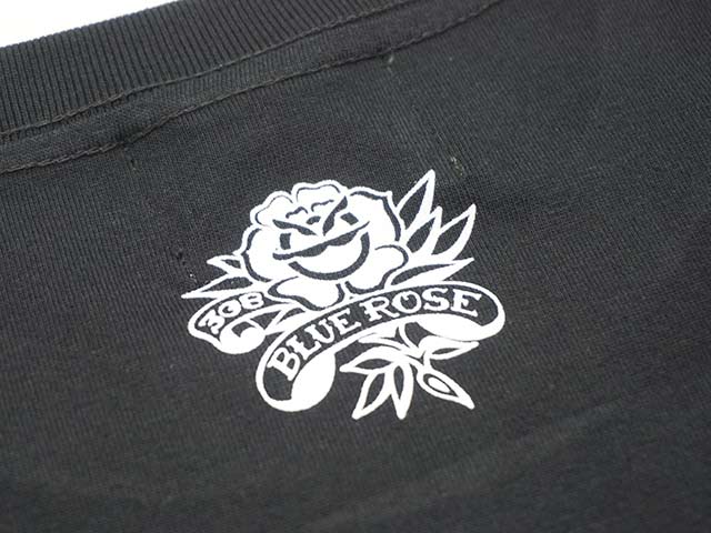 全3色【BLUE ROSE.308/ブルーローズ.308】「High Quality Crew Neck Tee”Cursive Logo ...