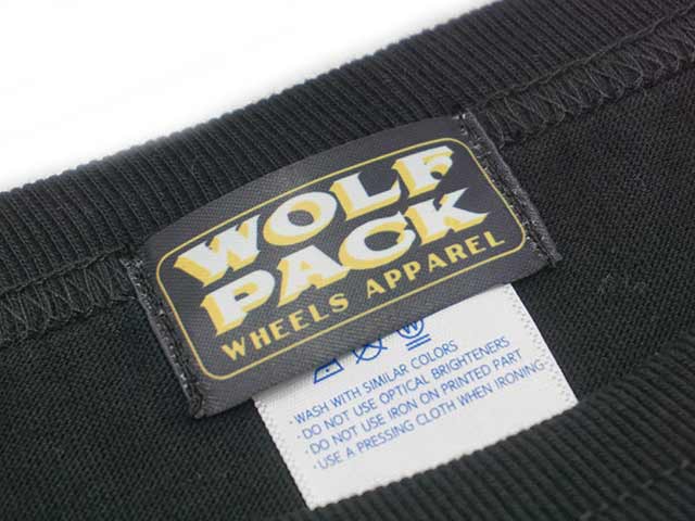 全2色【WOLF PACK original/ウルフパックオリジナル】「Raglan 3/4 Sleeve Tee”Wolfs Social Club”/ラグラン3/4スリーブTee”ウルフズ ...