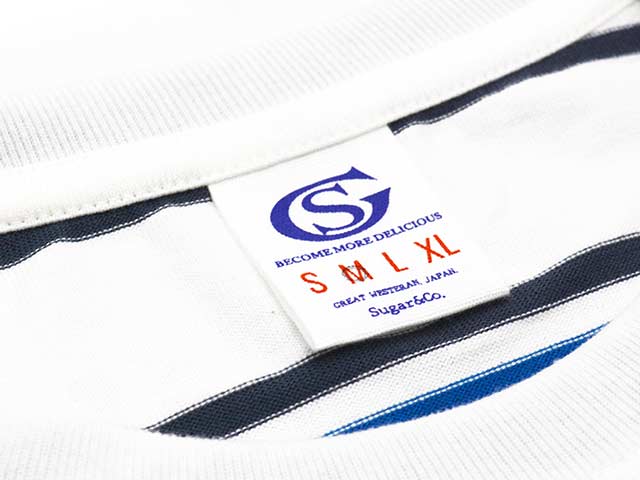 【Sugar＆Co./シュガーアンドコー】2025SS「Stacy Stripe Tee/ステイシーストライプTee」(SGR-BTS01 ...