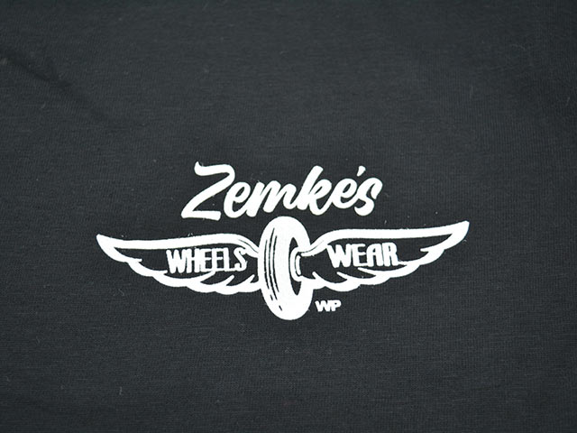 全2色【ZEMKE'S WHEELS WEAR/ゼムケズホイールズウエア】「Crew Neck S/S Tee”SPARK PLUG”/クルー ...