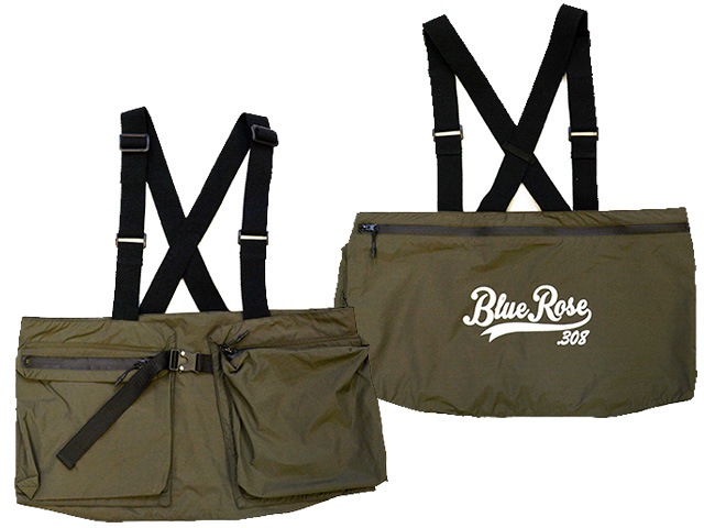 全2色【BLUE ROSE.308/ブルーローズ.308】「Utility Vest"Cursive Logo"/ユーティリティーベスト"カー ...