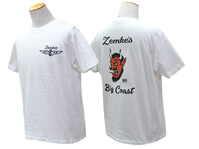 全2色【ZEMKE'S WHEELS WEAR/ゼムケズホイールズウエア】「Crew Neck L/S Tee”DEVIL”/クルーネック ...