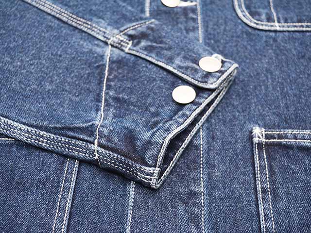 【BLUE ROSE.308/ブルーローズ.308】「Denim Coverall Jacket”Cursive Logo”/デニムカバー ...