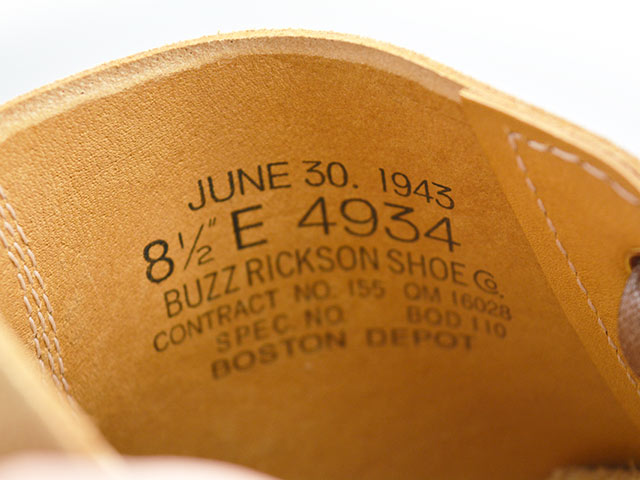 【BUZZ RICKSON'S/バズリクソンズ】「M-43 Service Shoes/M-43サービスシューズ」(BR02800 ...