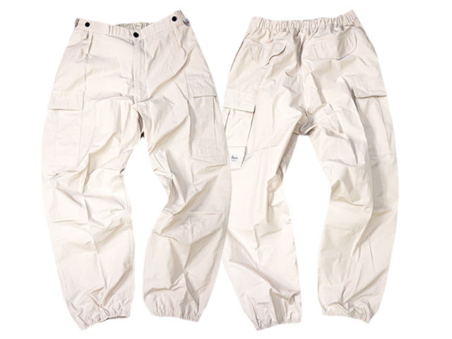全3色【FLUTTER/フラッター】2024SS「T/C Track Cargo Pants/T/Cトラックカーゴパンツ」(FL24 ...