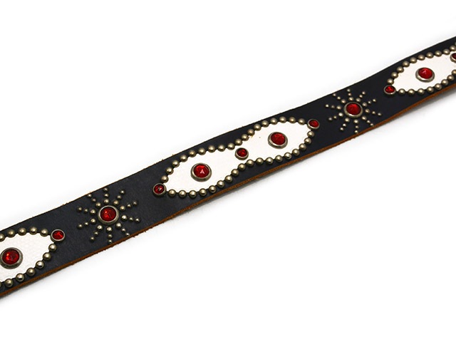 【HTC(Hollywood Trading Company)/エイチティーシー(ハリウッドトレーディングカンパニー)】「Leather Studs Belt"Overlay Peanuts ...