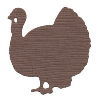 Q1077-RS0973/QuicKutz/クイックカッツ/ダイ（抜型）/2×2 Single Die/turkey ターキー （注意：白い ...