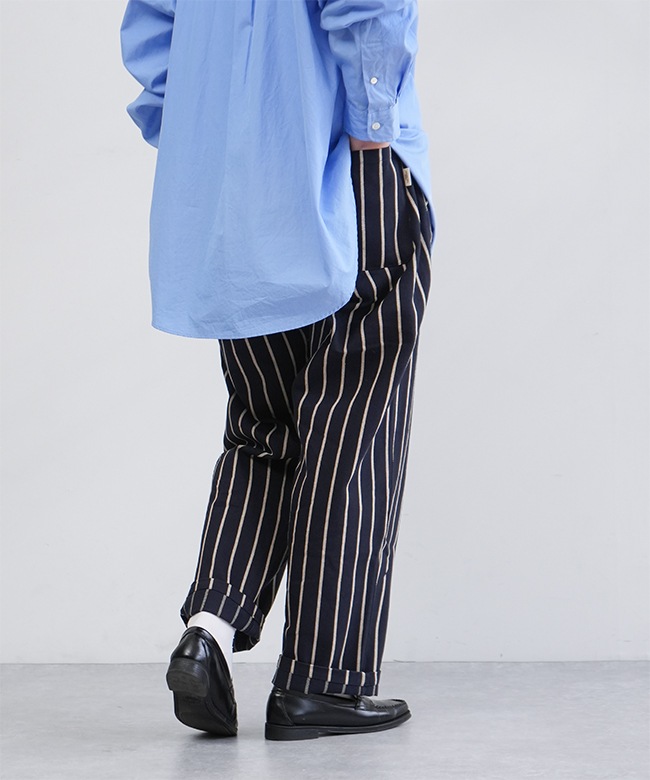 [YTU-25SS-03]Yarmo(ヤーモ)WORK TROUSERS Original Butcher Stripe | ブランドから探す,Y,Yarmo（ヤーモ） | WOODY ...
