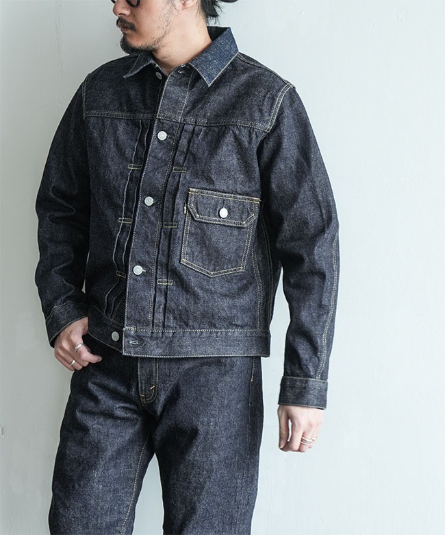 [5725-61514-1]SCYE BASICS(サイベーシックス) Selvedge Denim Jacket Type1 セルビッジデニムジャケット タイプ1 メンズ Gジャン ブルゾン ...