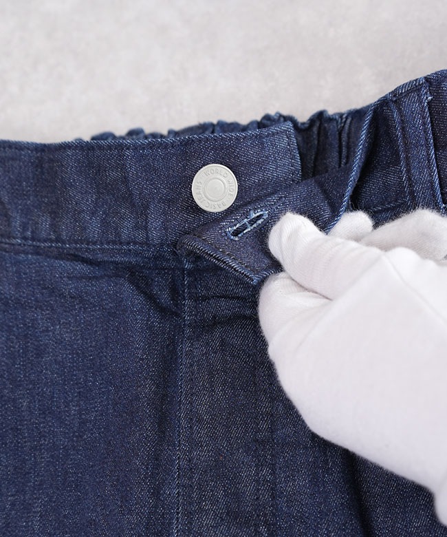 【SALE 50%OFF】[8R-DM-SM]8RAYNS(エイトレインズ) デニムストレッチイージーパンツ ボトムス デニムパンツ フェイク ...