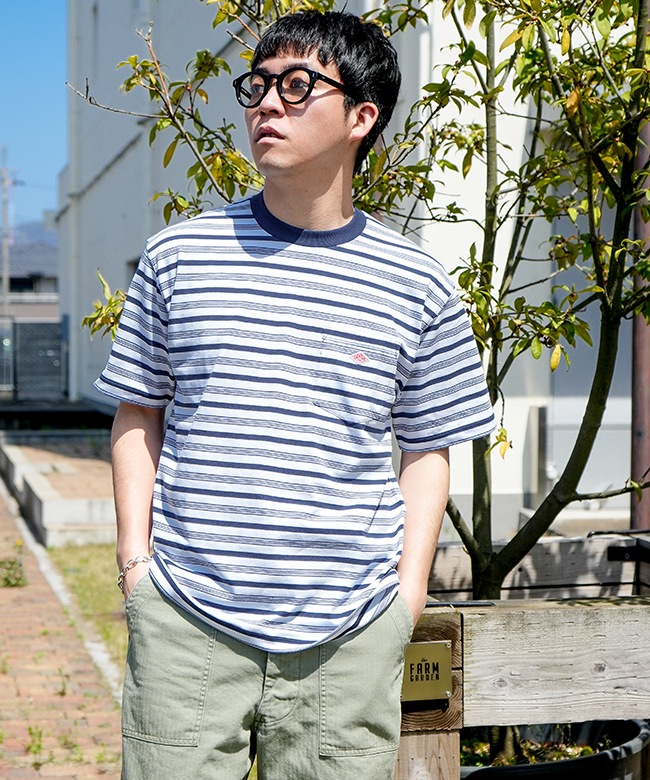 ◇[DT-C0198TCB]DANTON(ダントン) POCKET T-SHIRT(ポケットTシャツ