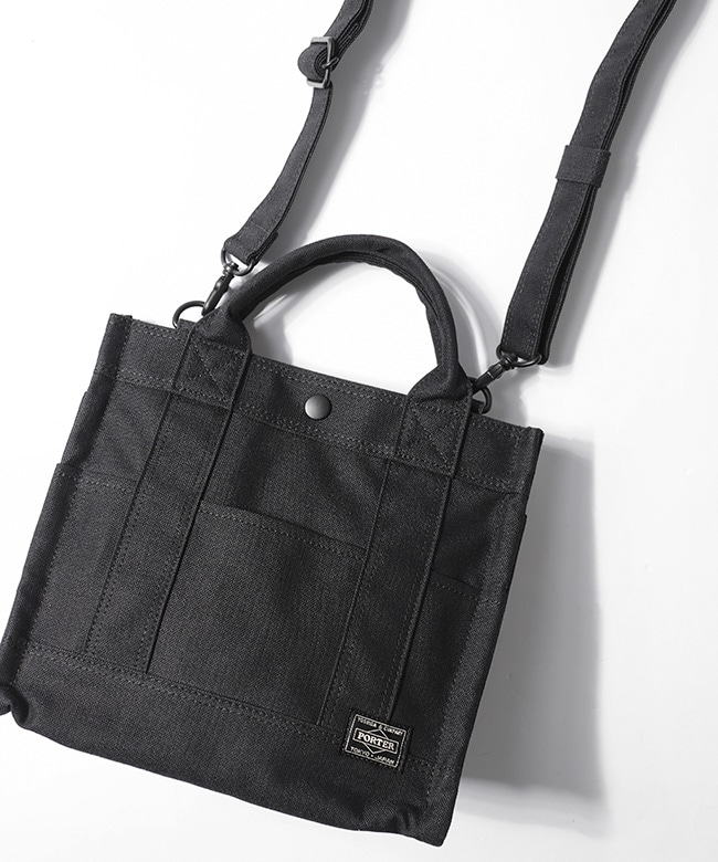592-27628]【ショルダー紐・収納袋付属】PORTER(ポーター) SMOKY 2WAY