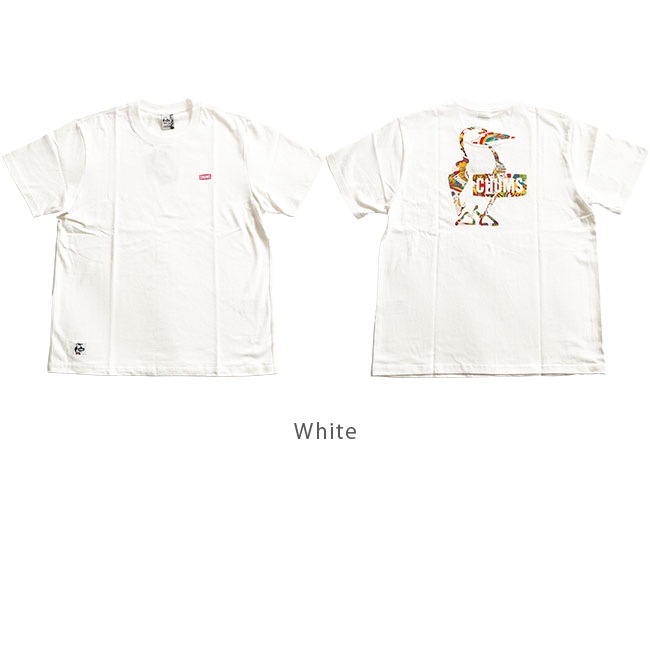 [CH01-2389]CHUMS(チャムス)Booby Logo Rainbow Islands T-Shirt(ブービーロゴレインボーアイ ...