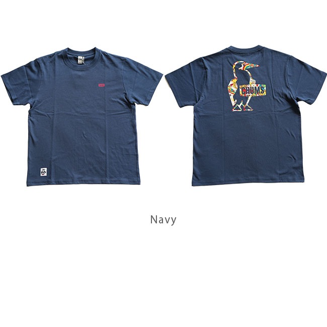 [CH01-2389]CHUMS(チャムス)Booby Logo Rainbow Islands T-Shirt(ブービーロゴレインボーアイ ...