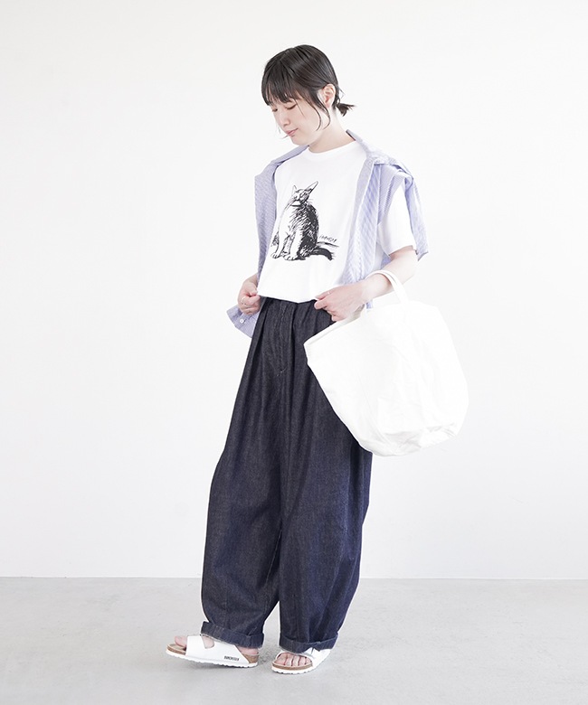 [A52411]HARVESTY(ハーベスティ)PRINTED T-SH【CAT】プリントTee Tシャツ 【ねこ】 | ブランドから探す,H,HARVESTY（ハーベスティ） | WOODY ...