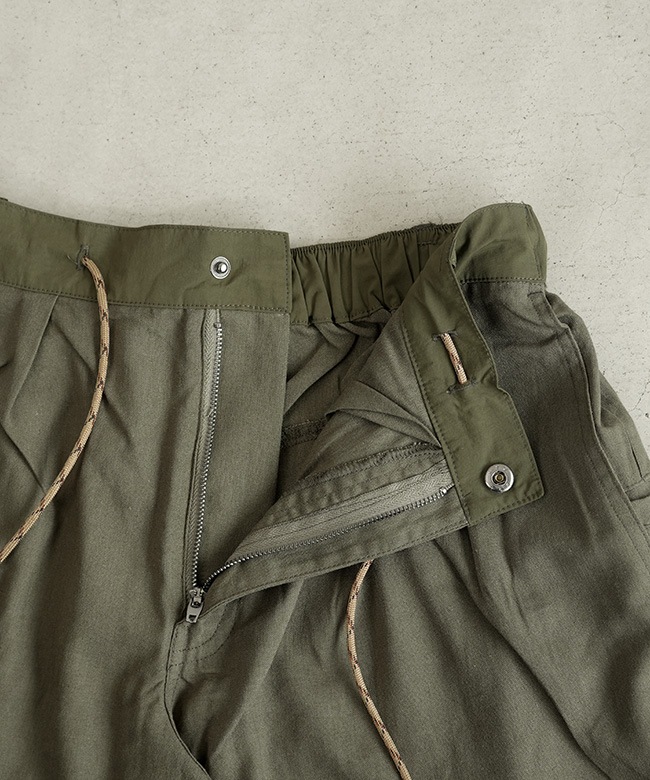 【SALE 30%OFF】[WH-004]gym master(ジムマスター)×WOODY HOUSE(ウッディーハウス) WOODY別注 麻レーヨンイージーパンツ メンズ ボトムス フル ...