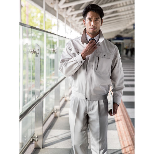 コーコス信岡 CO-COS H-191 長袖ブルゾン 春夏 帯電防止 ストレッチ