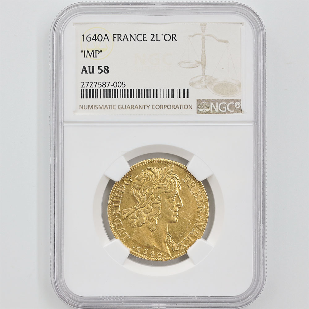 委託販売 1640 フランス ルイ13世 2ルイドール 金貨 NGC AU 58 極美品【ポイント・クーポン利用対象外】 | 委託販売,金貨 ...