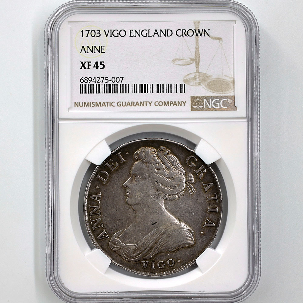 委託販売 1703 英国 アン女王 VIGO 1クラウン 銀貨 NGC XF 45 美品 イギリス 銀貨【ポイント・クーポン利用対象外】 | 委託販売,銀貨 | 株式会社世界コイン