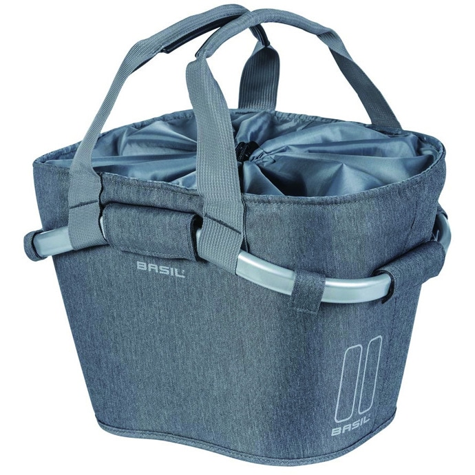 バジル クラシックキャリーオール Klickfix対応 フロントバスケット グレー | アクセサリー,カゴ・バスケット,バジル | ワールド ...