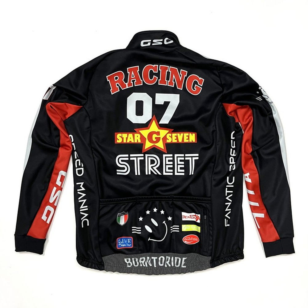 セブンイタリア Race Smile Jacket ブラック | メンズウェア,長そでジャージ(冬),セブンイタリア | ワールドサイクル 通販