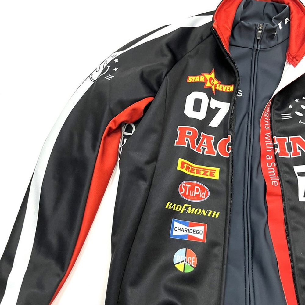 セブンイタリア Race Smile Jacket ブラック | メンズウェア,長そでジャージ(冬),セブンイタリア | ワールドサイクル 通販