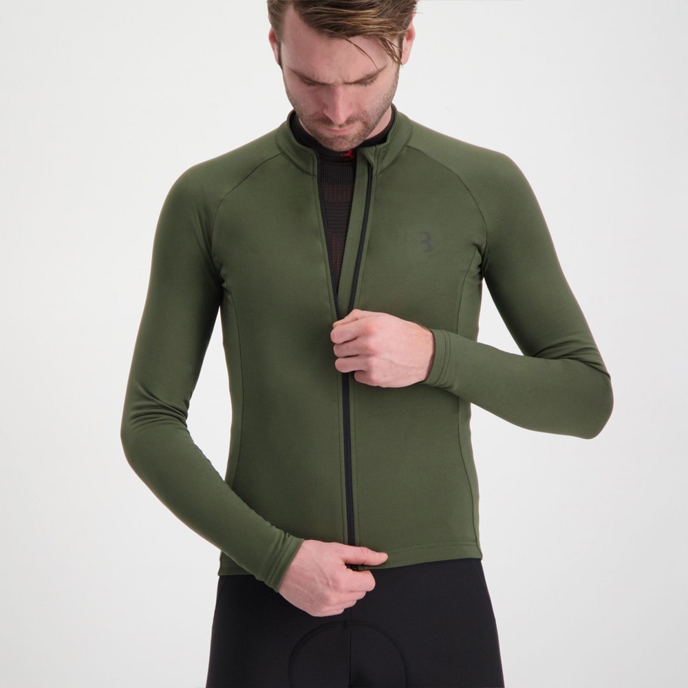 BBB TRANSITION JERSEY BBW-237 オリーブグリーン | メンズウェア,長そでジャージ(夏) | ワールドサイクル 通販