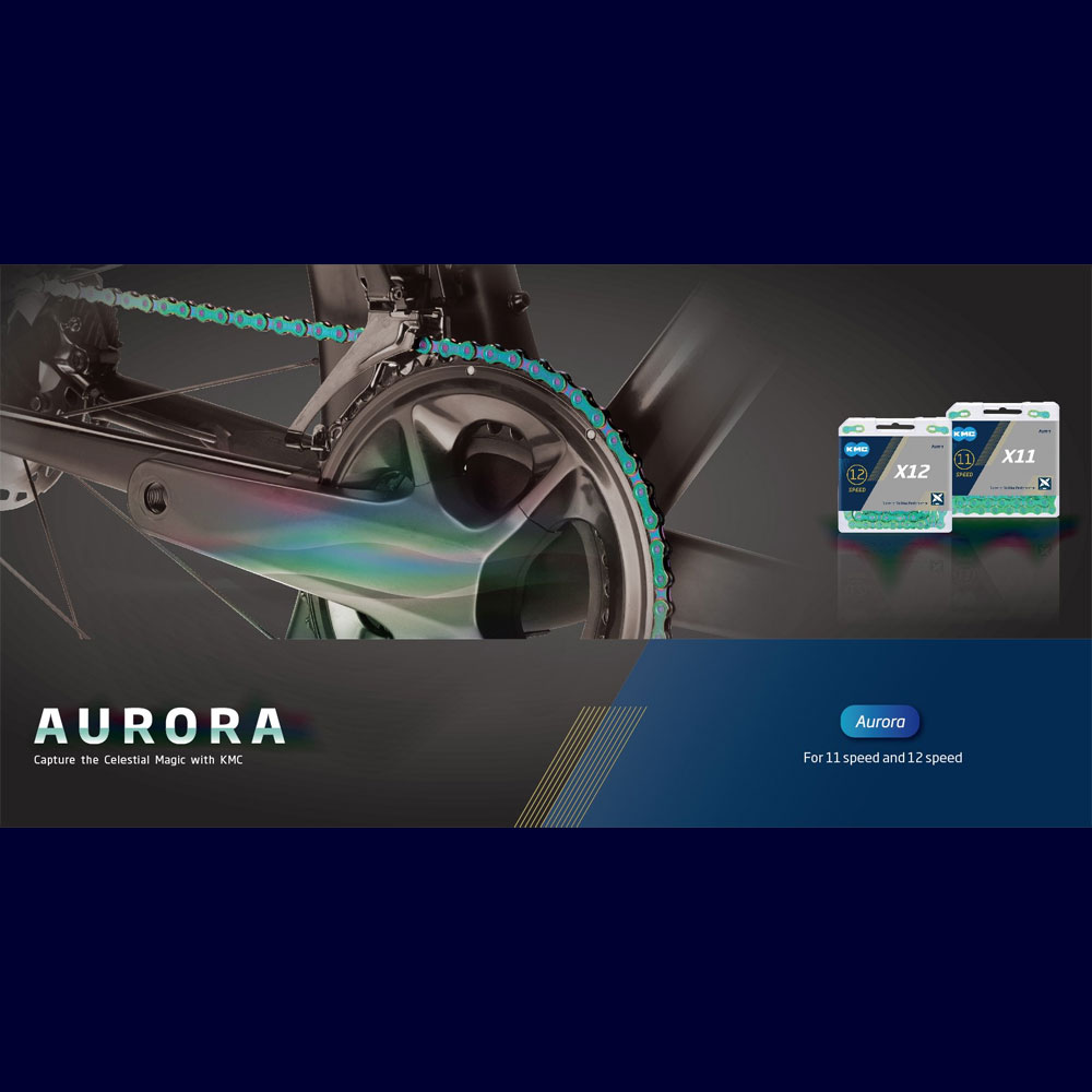KMC X12 オーロラグリーン 12段用 チェーン シマノ、スラム、カンパニョーロ対応 126L | ロードバイクパーツ,チェーン,KMC ...