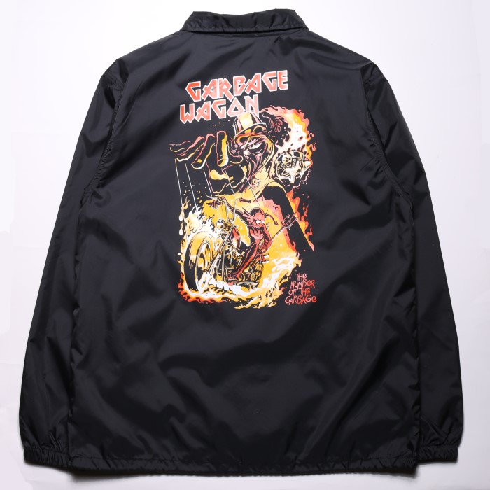THE NUMBER OF THE GARBAGE : NYLON COACH JACKET | GARBAGE WAGON ...