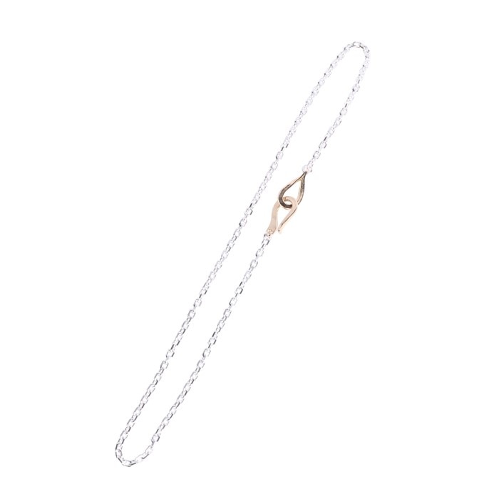 18K GOLD INFINITY HOOK L & SV CHAIN M 50cm | LARRY SMITH,PINS.BEADS.ETC ...