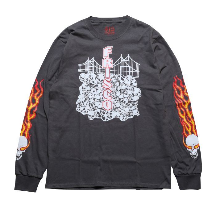 SKULL & BRIDGE L/S TEE | GARBAGE WAGON | WESTERN RIVER ONLINE STORE
