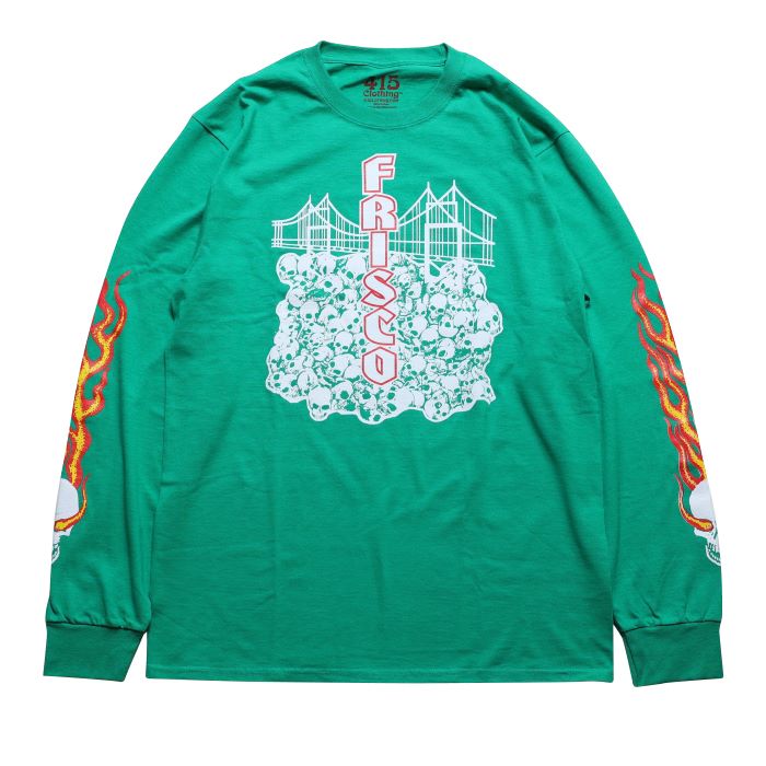 SKULL & BRIDGE L/S TEE | GARBAGE WAGON | WESTERN RIVER ONLINE STORE