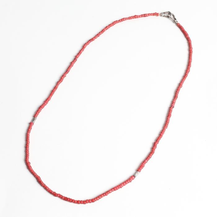 34 BEADS NECKLACE "金赤"NARROW | Goods | WESTERN RIVER ONLINE STORE