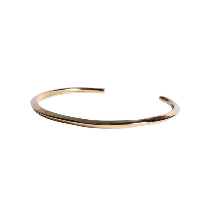 BR-0218-18KYG 18K GOLD MEN’S EXTRA THIN TRIANGLE TAPERED END BRACELET ...