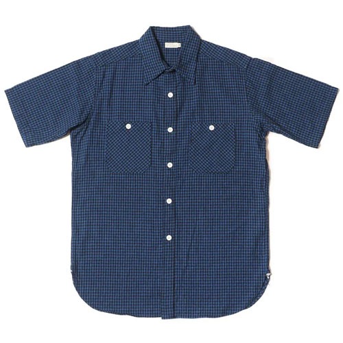 Lot 3056 SHORT SLEEVE CHECK WORK SHIRTS A柄 | WAREHOUSE,Shirts | WESTERN ...