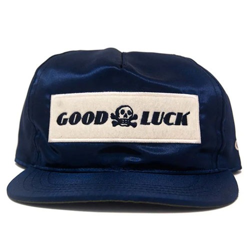 GOOD LUCK SATIN Snapback - Navy | Goods,Hat,Cap | WESTERN RIVER ONLINE ...