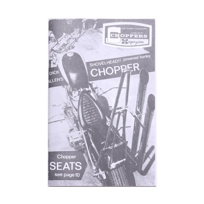CHOPPERS MAGAZINE: REPRINT BOOK "OCTORBER 1968" | Goods,Etc. | WESTERN ...