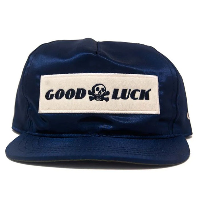 GOOD LUCK SATIN Snapback - Navy | Goods,Hat,Cap | WESTERN RIVER ONLINE ...