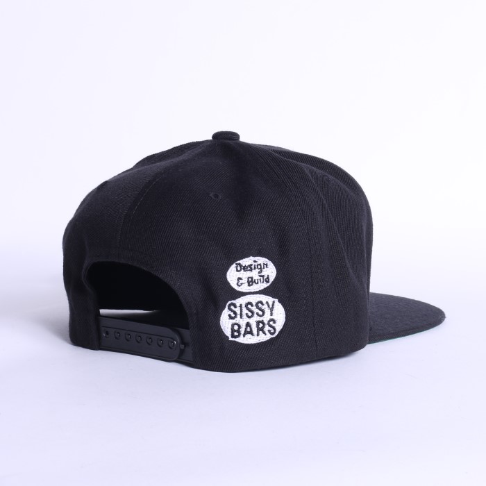 GARBAGE WAGON x TRADITION-CYCLES SISSY BAR 6 PANNEL EMBROIDERED HAT ...