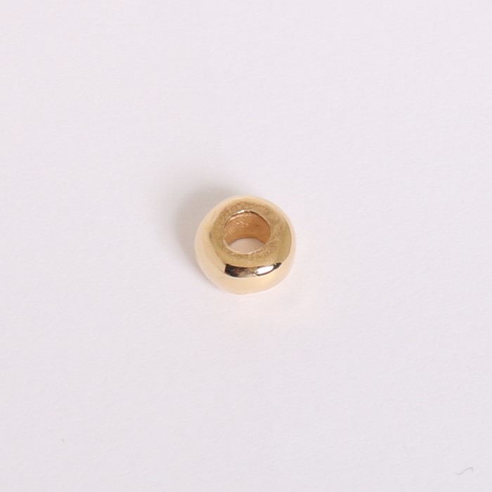 OT-B0001-18K K18 GOLD PLAIN BEAD | LARRY SMITH,PINS.BEADS.ETC | WESTERN RIVER ONLINE STORE