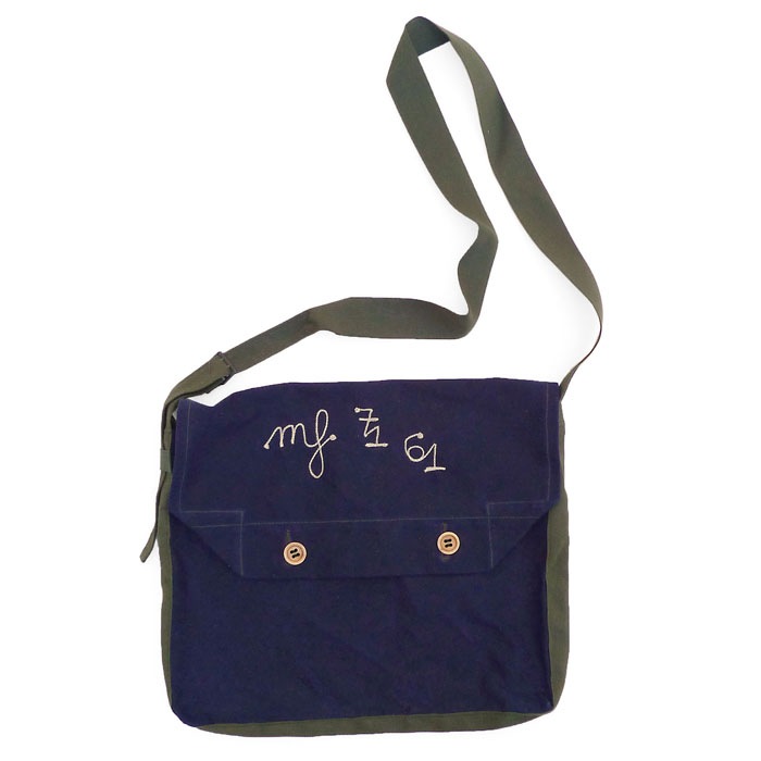 MFSC MADE IN USA WAXED COTTON CANVAS MUSETTE MF7161 | MISTER FREEDOM ...