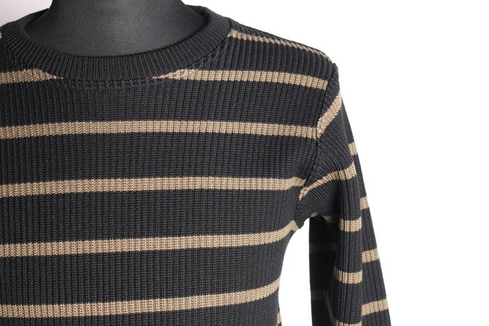 CLASSIC RIB NARROW BORDER SWEATER | WESTRIDE,Tops,Knit | WESTERN RIVER ...