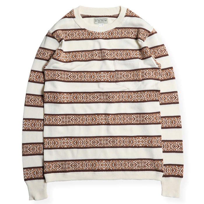 CLASSIC NGT JACQUARD LONG TEE | WESTRIDE,Tops,Knit | WESTERN RIVER ...